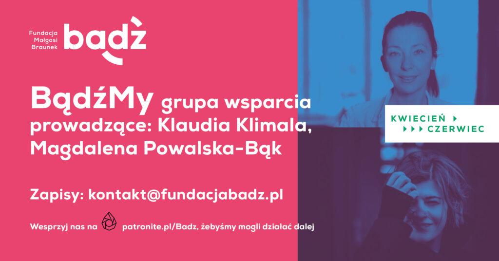 Grupa wsparcia – BądźMy. Start zapisów – Fundacja Bądź